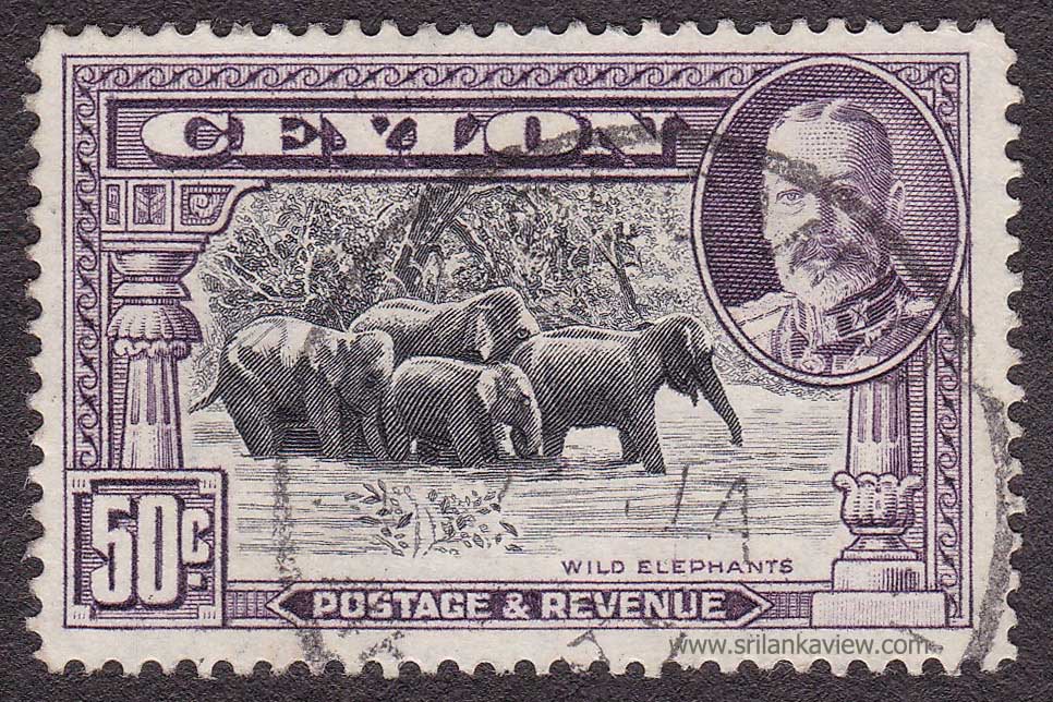 King George V Ceylon Definitive Vintage Stamp Set Collection